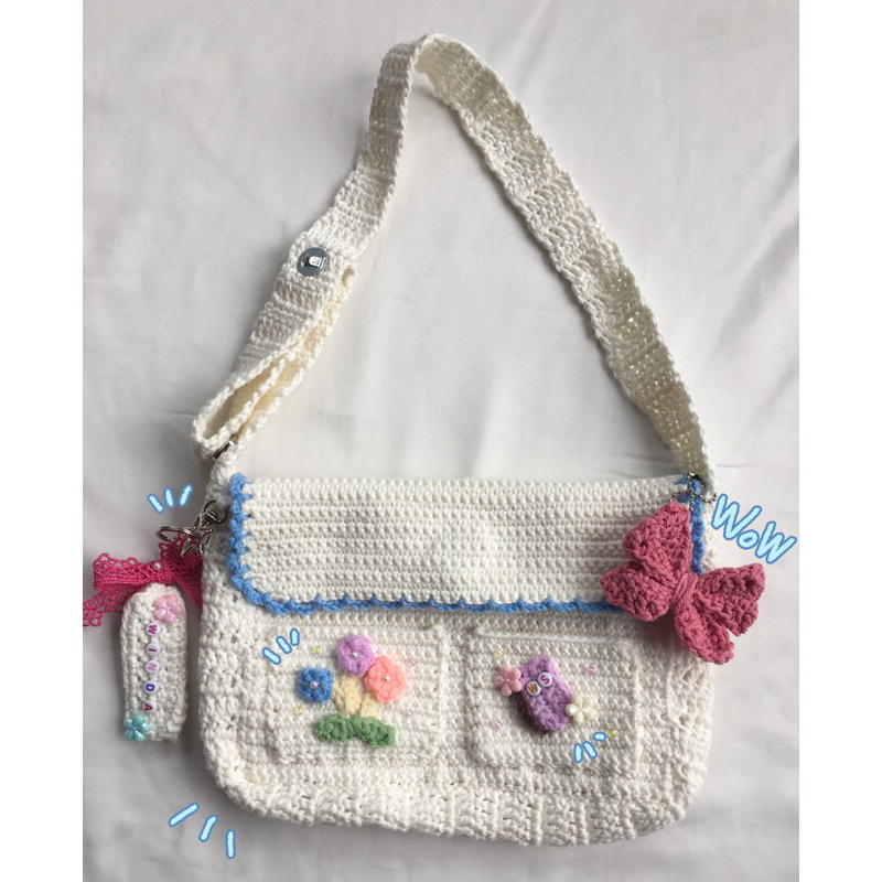 Jual FLOWER BAG CROCHET|TAS RAJUT BUNGA|TAS AESTETIC|TAS|TAS BUNGA|TAS ...