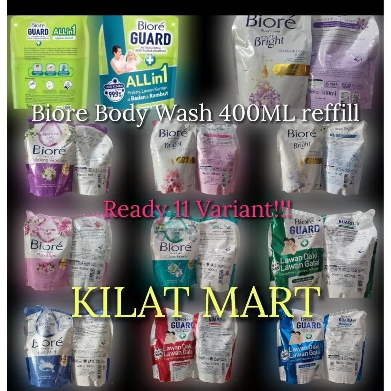 Jual Biore Body wash Reffil 450ml | Shopee Indonesia