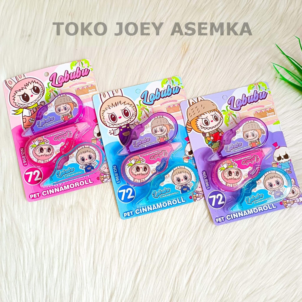 Jual CORRECTION TAPE LABUBU 1 SET ISI 3 PCS CT-1751 TIPE X HAPUSAN ...
