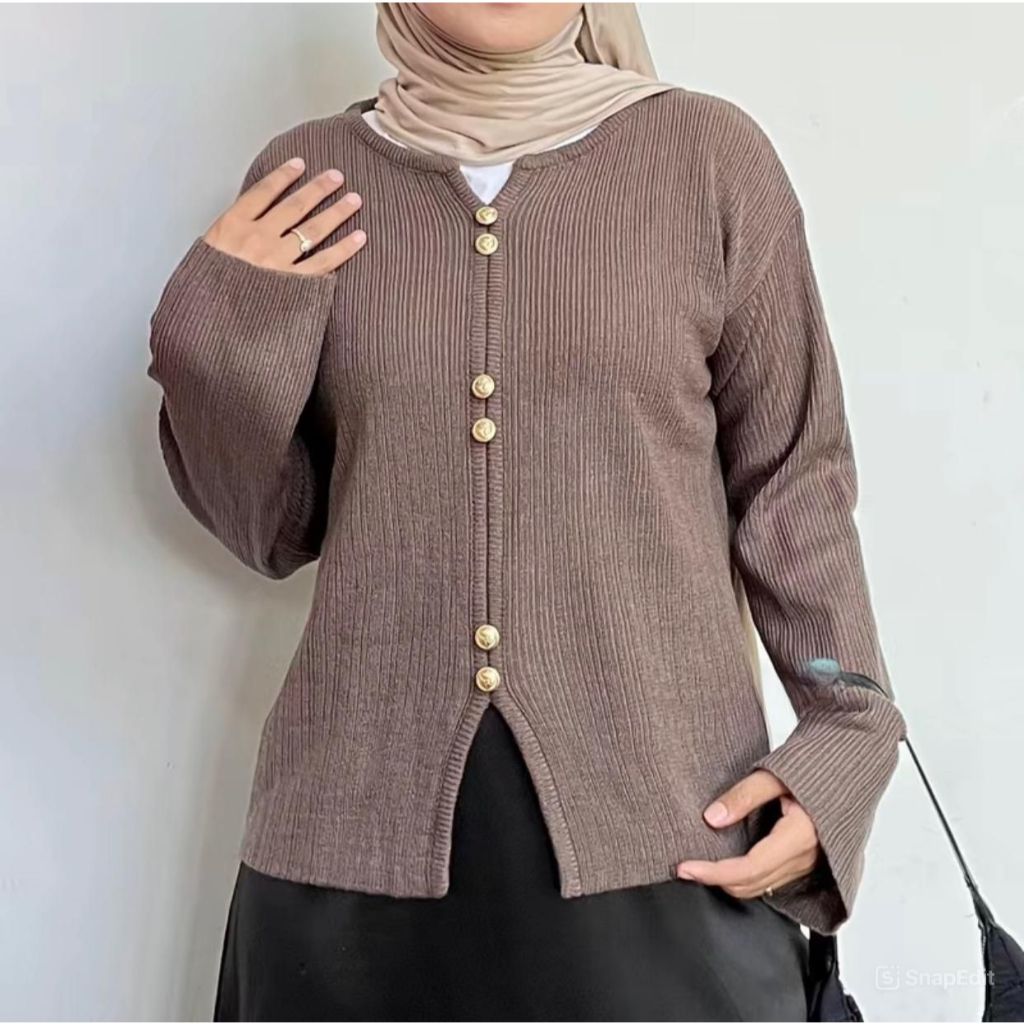 Jual Rajut Inara Blouse Knit / Atasan Wanita Premium / Baju Wanita ...