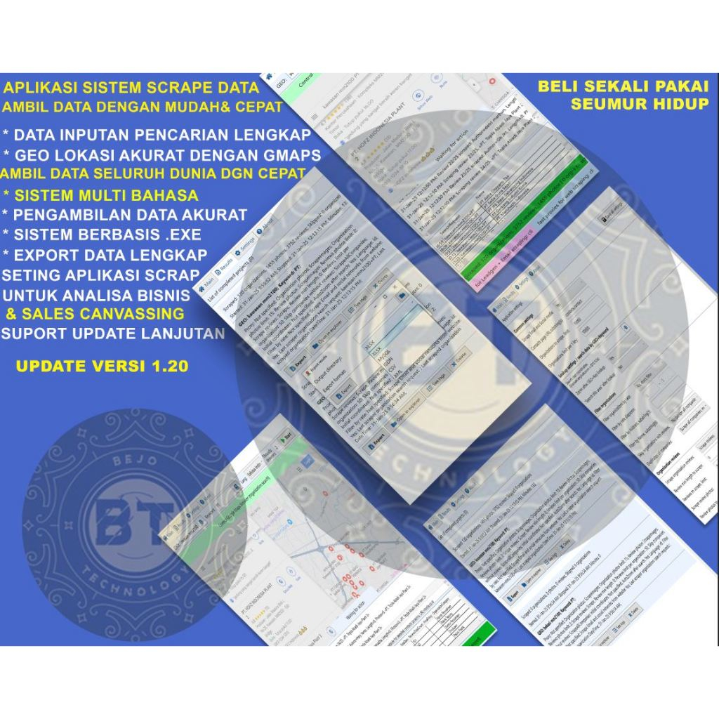 Jual APLIKASI SISTEM SCRAPE DATA AMBIL DATA LENGKAP TER UPDATE COCOK ...