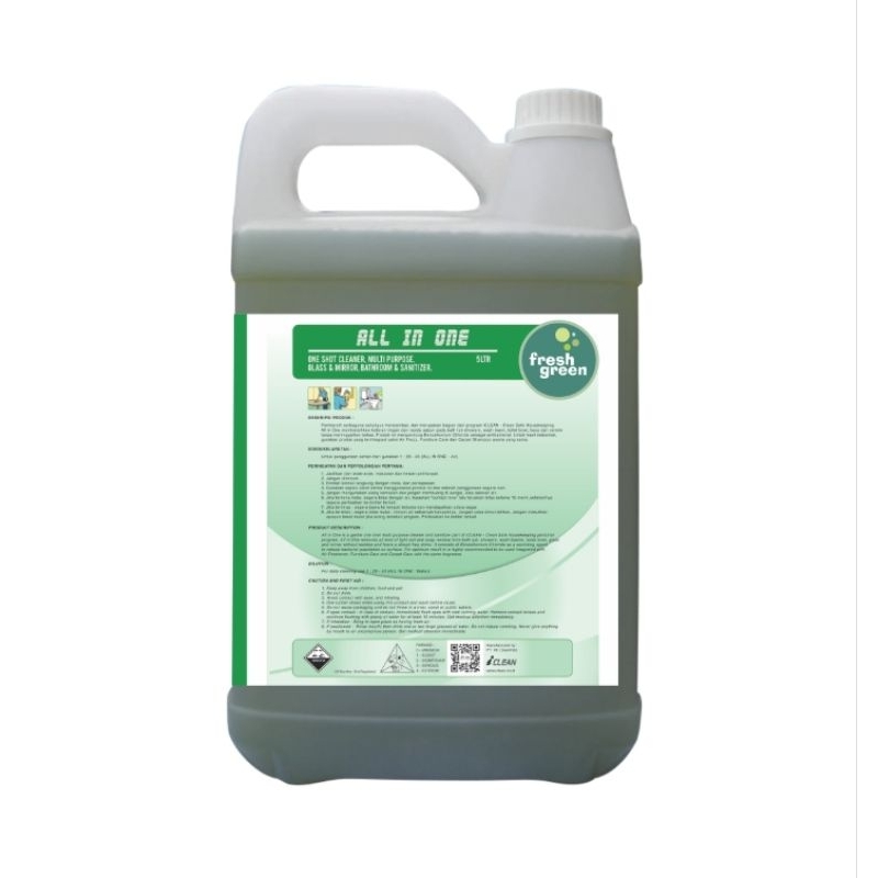 Jual ALL IN ONE 5L Fresh Green iClean (Pembersih serbaguna housekeeping ...