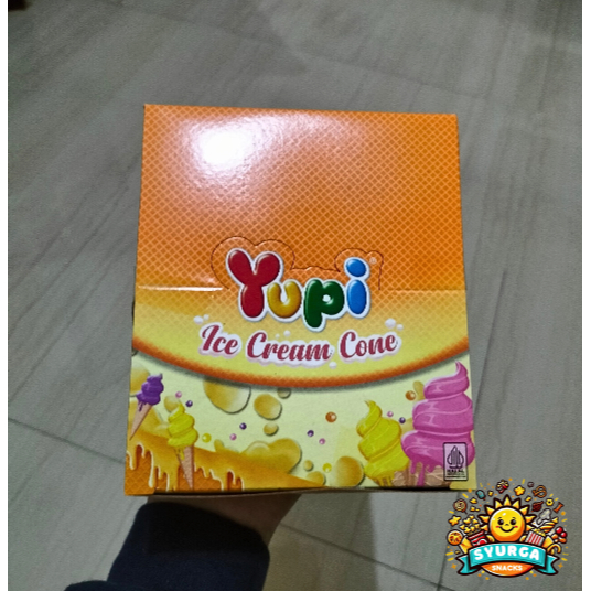 Jual Yupi Ice Cream Cone Box 144g/24pcs@6g | Shopee Indonesia