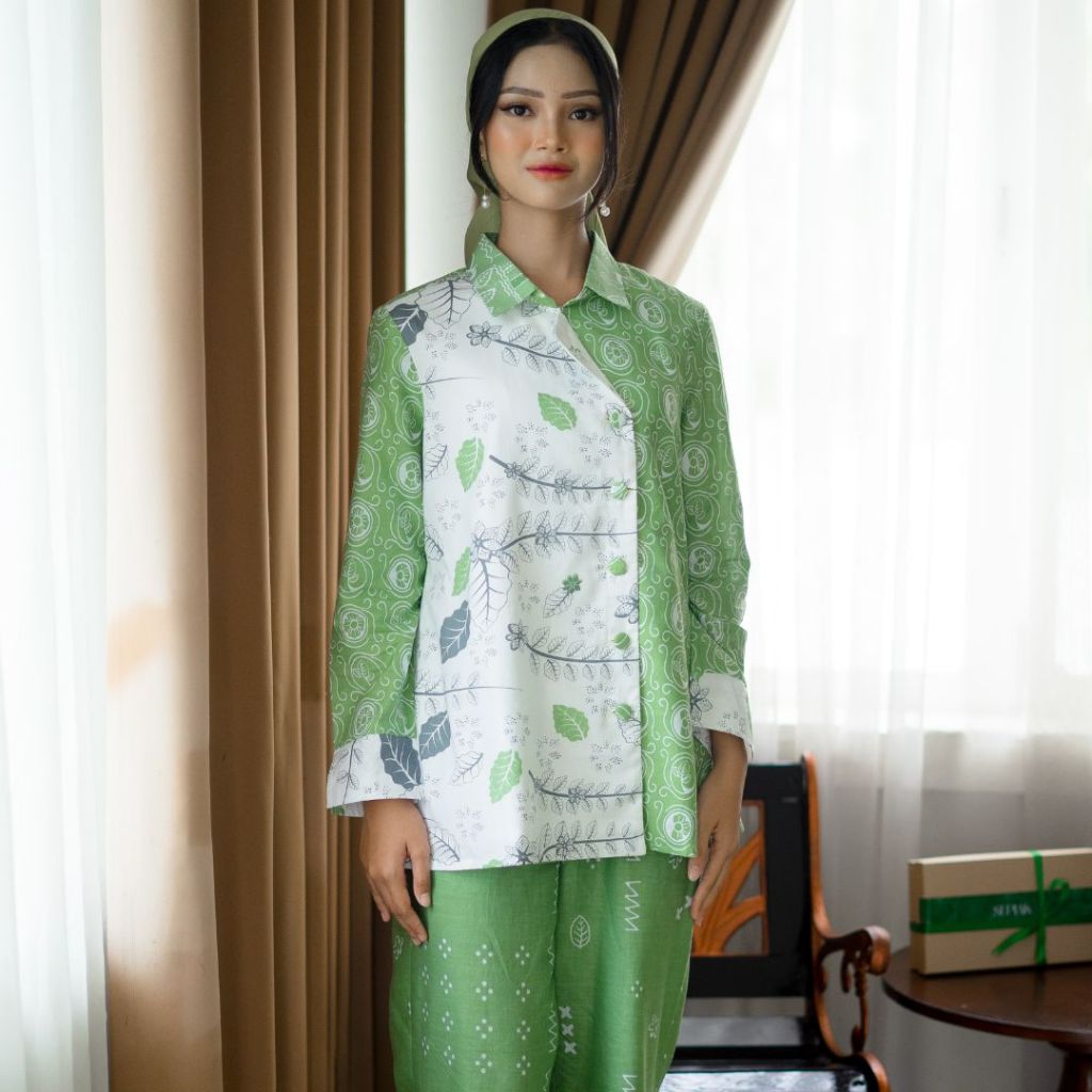 Jual SEPIAK BELITONG SISILAN BLOUSE BATIK WANITA MOTIF KHAS BELITUNG ...