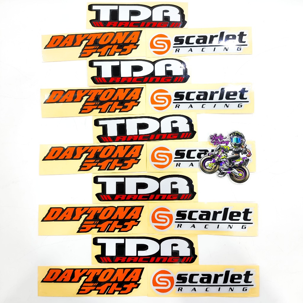 Jual STICKER STIKER RACING LOGO DAYTONA PRINT TIMBUL | Shopee Indonesia