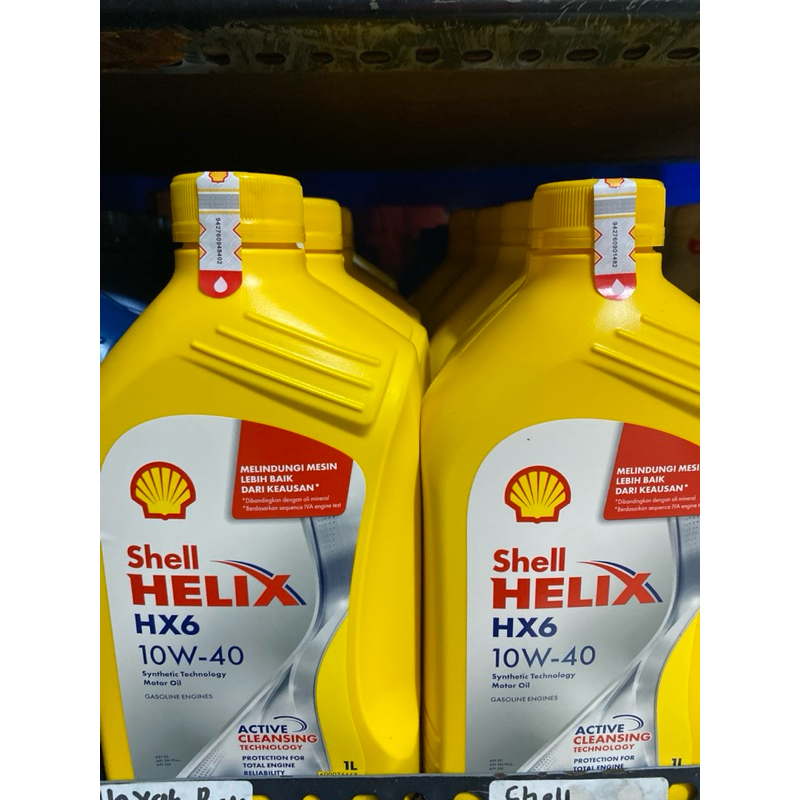 Jual SHELL HELIX HX6 SAE 10W-40, 1 Liter Original | Shopee Indonesia