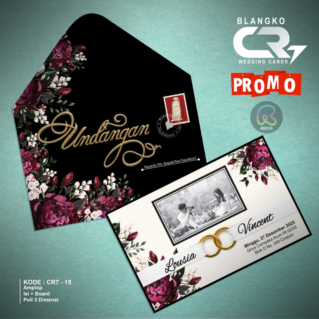 Jual (Bisa order 15 Pcs) Undangan Pernikahan Hard Cover VIP Murah Tebal ...