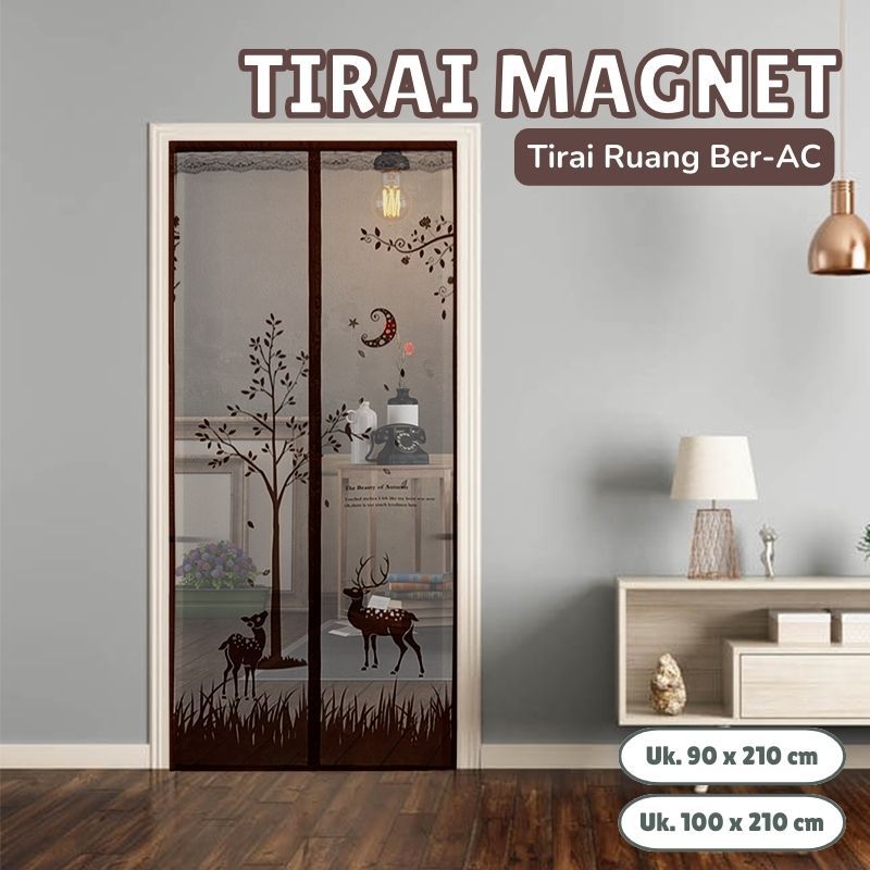 Jual Hydrokool - Tirai Magnet Ruang AC Elegan 90x210cm Plastik PVC ...