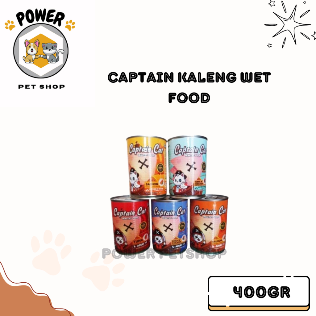 Jual Makanan Kucing - Captain Kaleng wet food 400gr All Varian | Shopee ...