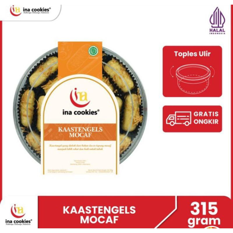 Jual Ina cookies Toples kue kering kaastengels mocaf kue kering lebaran ...