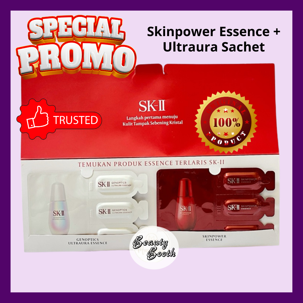 Jual SKII SK-II SK2 SET Skinpower Essence Sachet + Ultraura Sachet 1 - Beauty Booth Beautybooth ...
