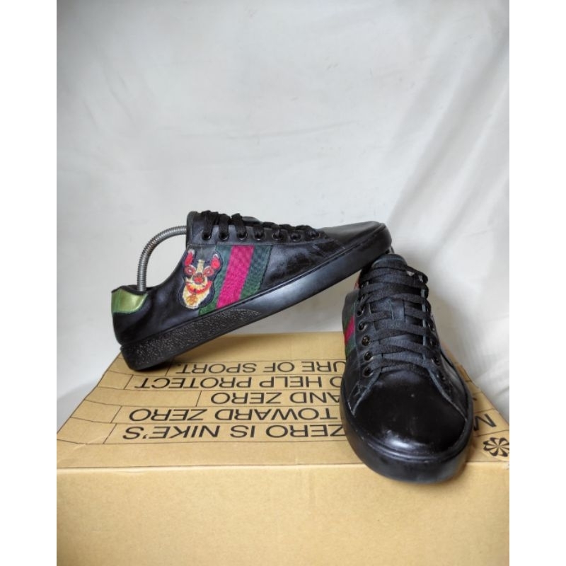 Jual Sepatu Casual mewah italy GUCCl Sherry Line Bosco Shoes Low Cut ...