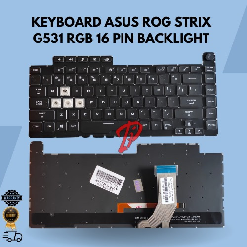Jual Keyboard Asus ROG Strix G G531 G531_N G531GU G531GT with Backlight ...