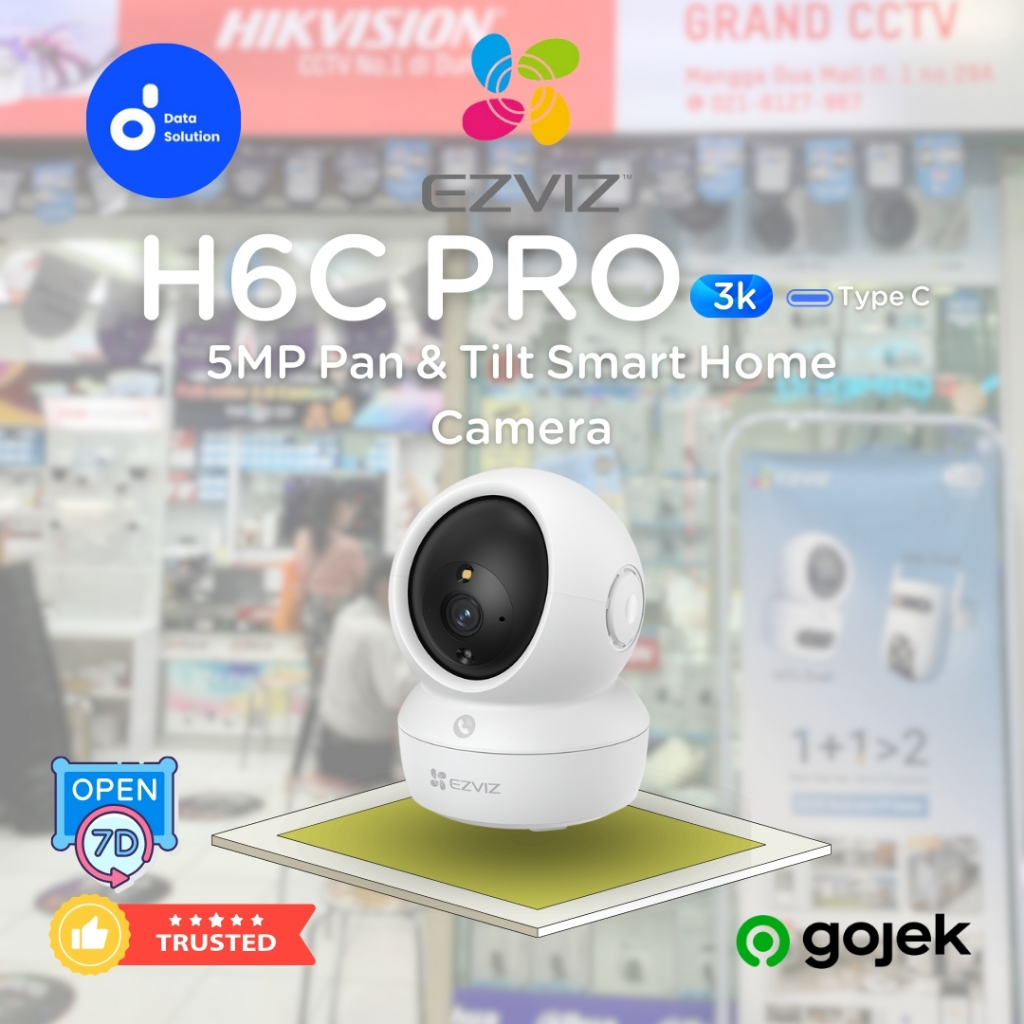 Jual Ezviz H6c pro 5Mp 3K Smart Ip Camera Pant & Tlit Ip Smart Home ...