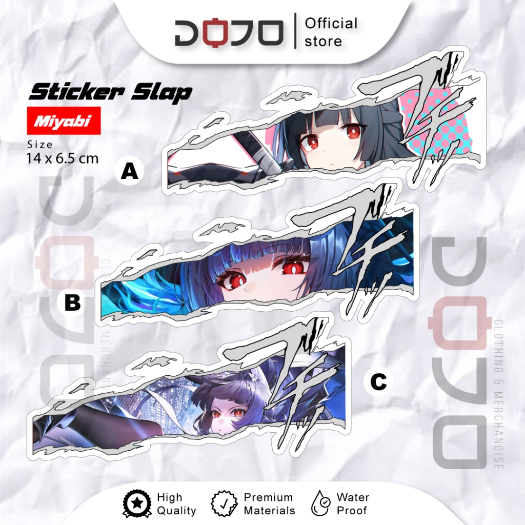 Jual Sticker VINYL Zenless Zone Zero Hoshimi Miyabi motor mobil ...