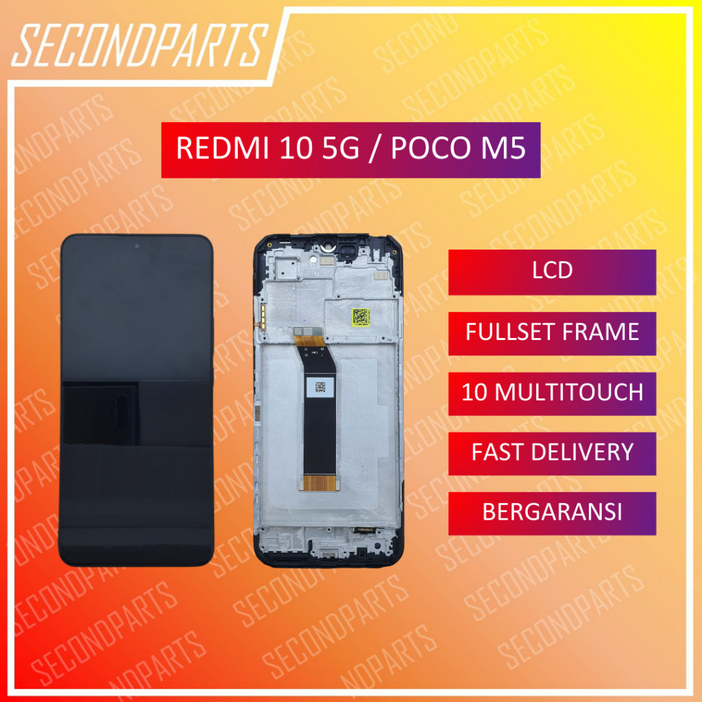 Jual LCD FULLSET FRAME XIAOMI REDMI 10 5G / POCO M5 ORIGINAL COPOTAN ...