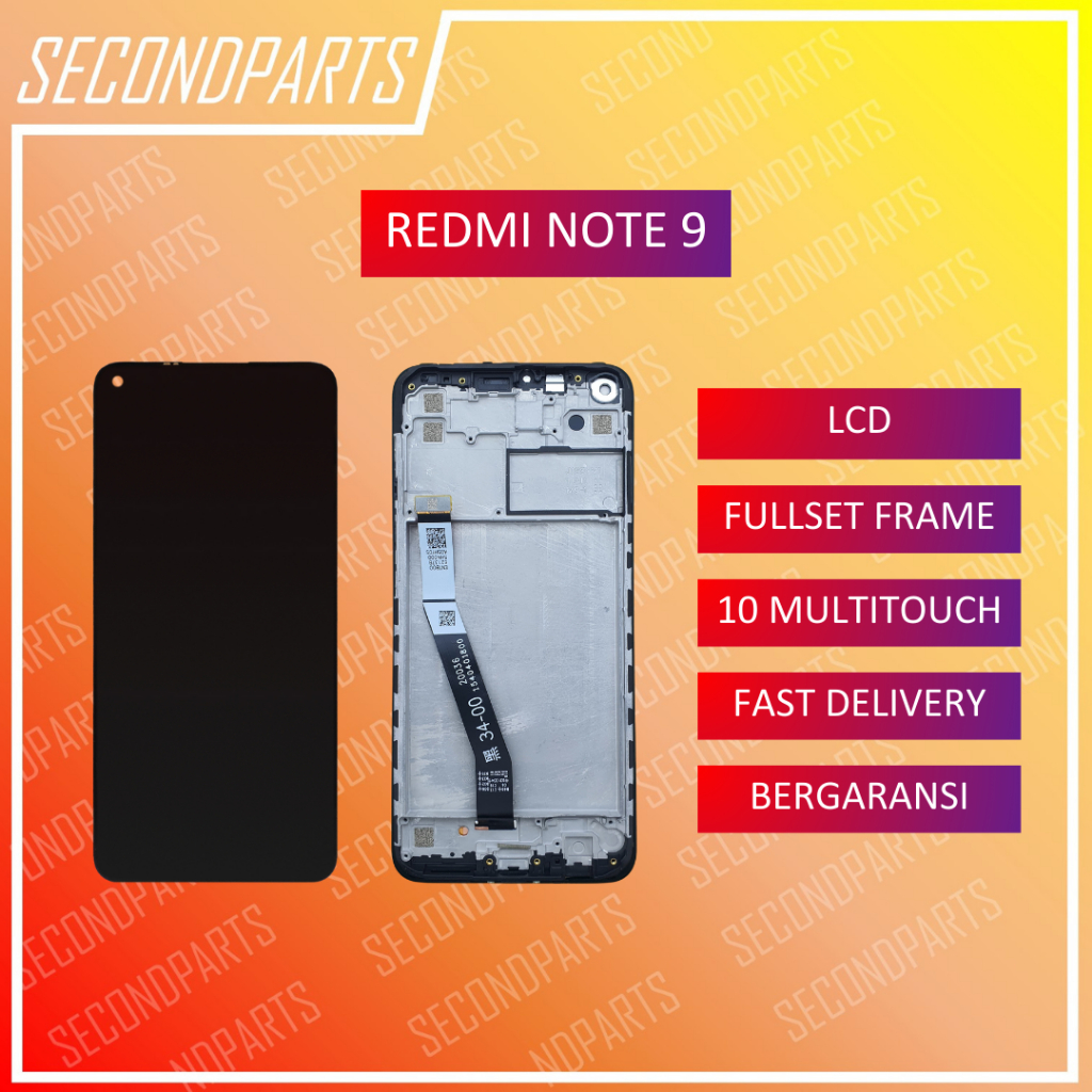 Jual LCD FULLSET FRAME XIAOMI REDMI NOTE 9 ORIGINAL COPOTAN | Shopee ...