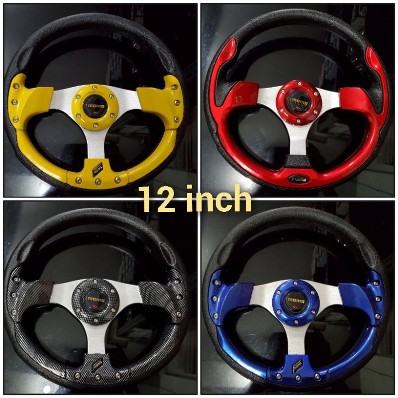 Jual Stir Steering wheel Racing MOMO 12inch | Shopee Indonesia