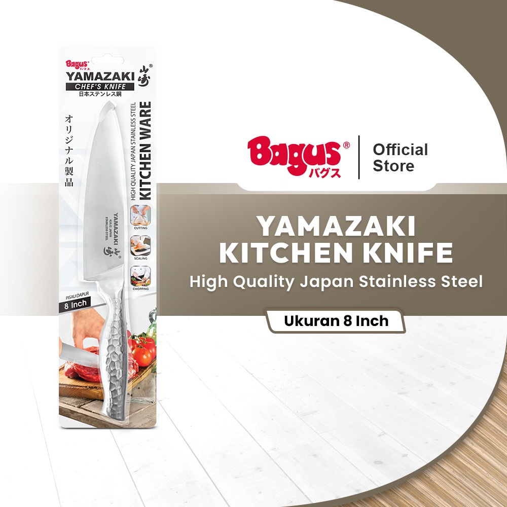 Jual Bagus Yamazaki Pisau Dapur Stainless Steel Japan Chef Knife 8 inch ...