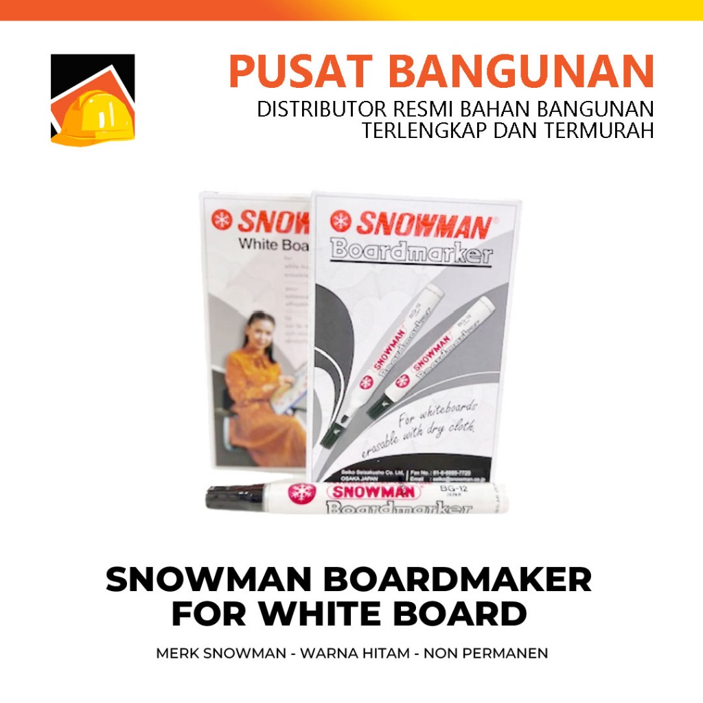Jual SPIDOL PAPAN TULIS PUTIH - SNOWMAN BOARDMAKER WHITEBOARD NON ...