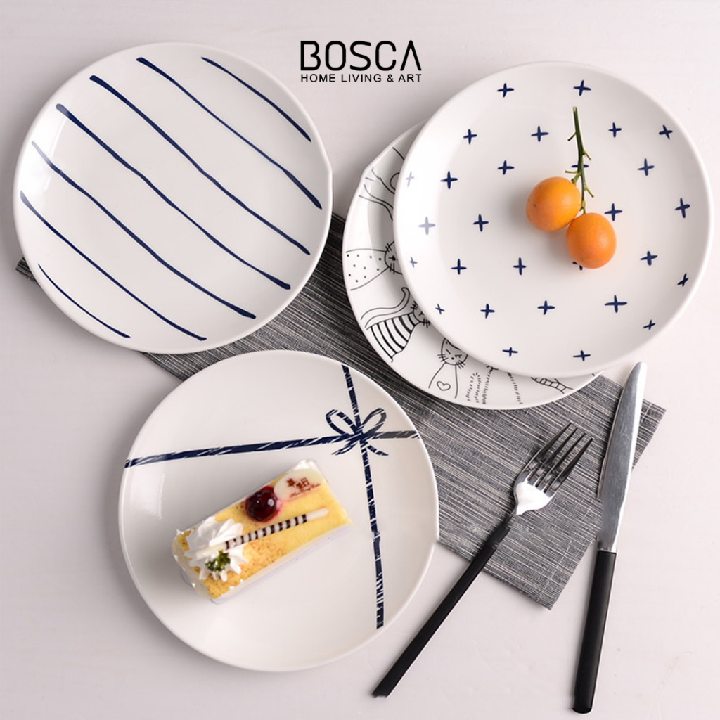 Jual Bosca Living - French Cafe Aesthetic Plate / Piring Makan Estetik ...