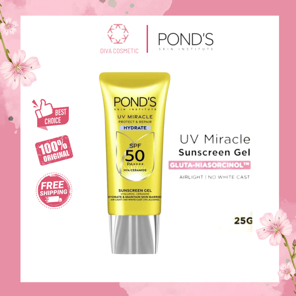 Jual PONDS UV MIRACLE HYDRATE SPF 50 25G | Shopee Indonesia
