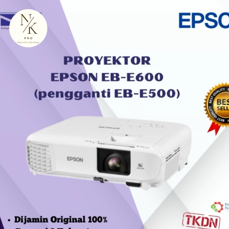 Jual Epson Eb E600 / Proyektor Epson Eb e600 TKDN / pengganti Epson Eb ...