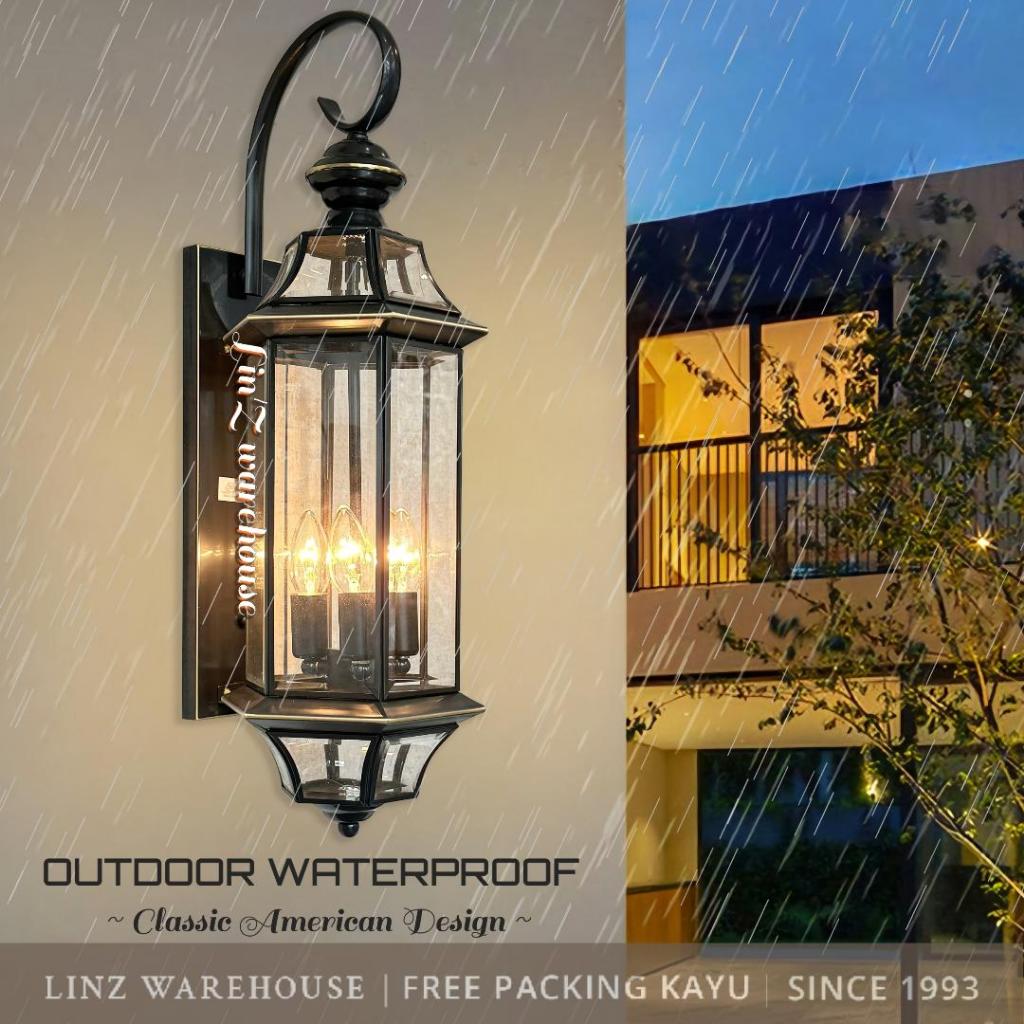 Jual Lampu dinding CLASSIC AMERICAN OUTDOOR WATERPROOF SERIES 15 wall ...