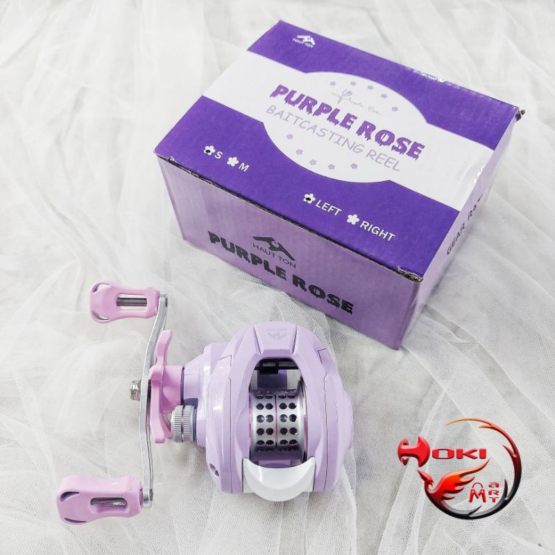 Jual Reel bc hautton purple rose shallow spool 6.2:1 | Shopee Indonesia