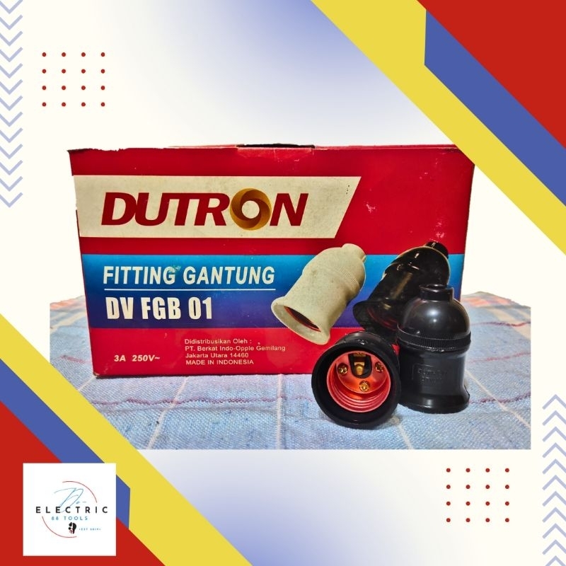 Jual DUTRON FITTING LAMPU GANTUNG DV FGB 01 E27 FITTING GANTUNG HITAM | Shopee Indonesia