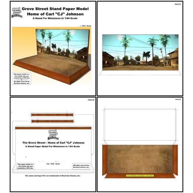 Jual DIY Papercraft Diorama GTA San Andreas Kerajinan Kertas | Shopee ...