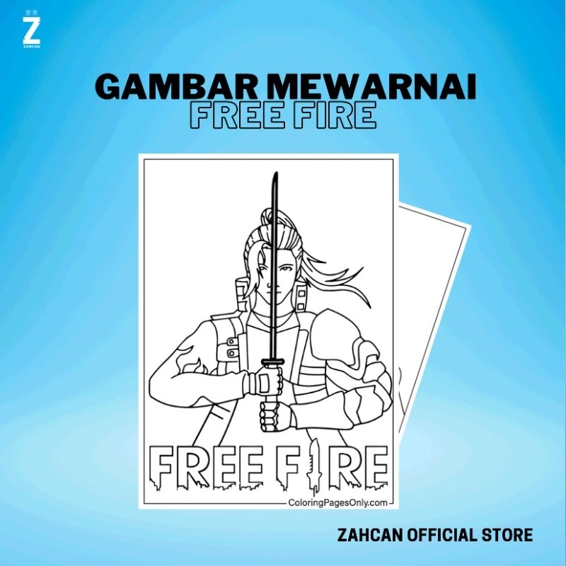 Jual Kertas Gambar Mewarnai A4 [ Free Fire ] | Shopee Indonesia