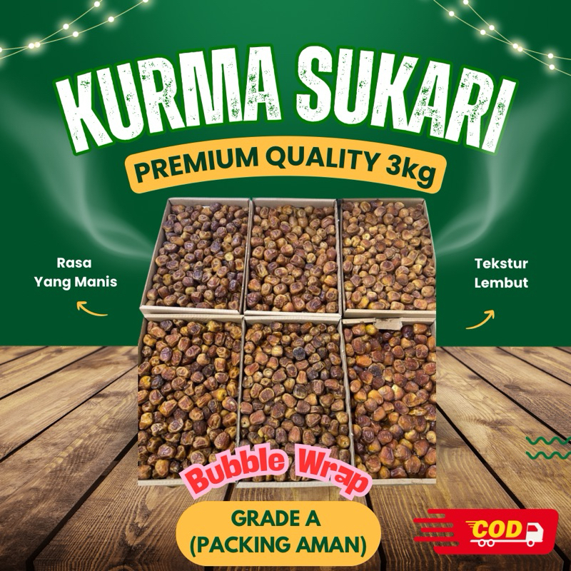 Jual (PREMIUM) Kualitas Terjamin Kurma Sukari 3kg Kurma Raja Al Qassim ...