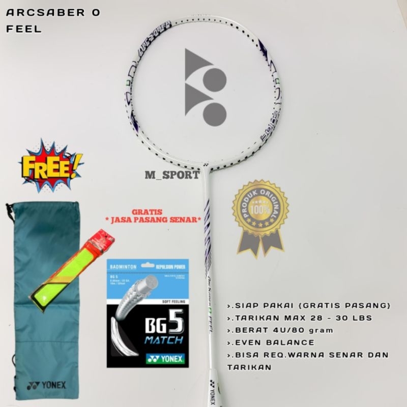 Jual Raket Badminton YONEX ARCSABER 0 FEEL /CLEAR /ABILTY Original | Shopee Indonesia