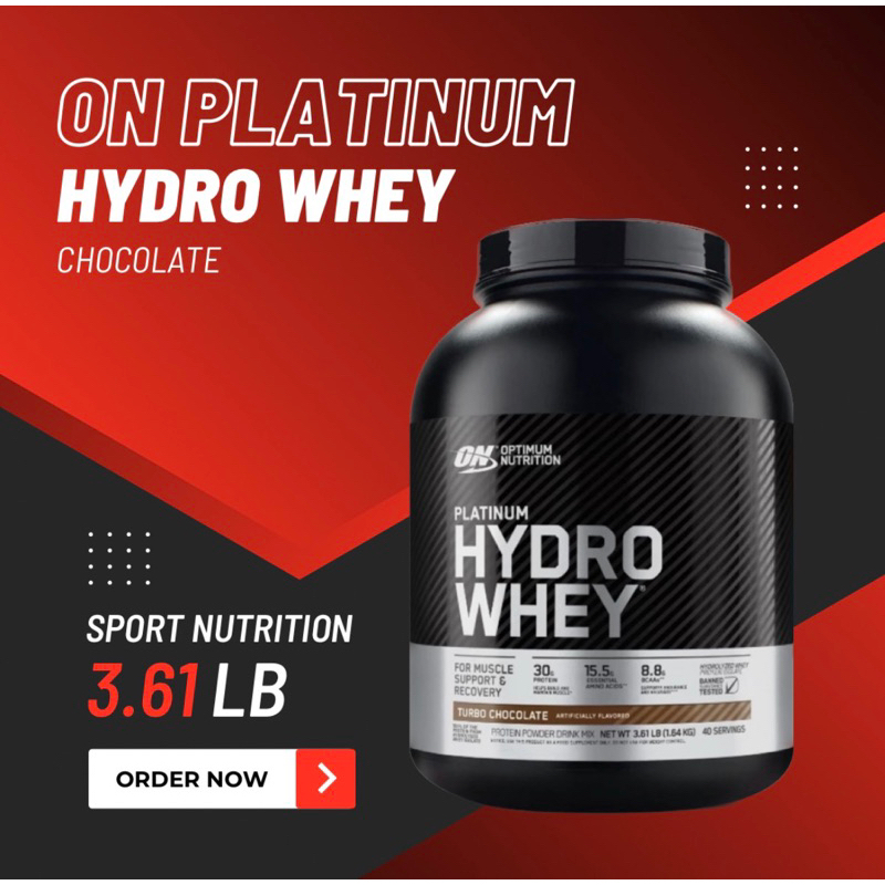 Jual Hydro Whey Chocolate - Optimum Nutrition Platinum Hydro Whey ...