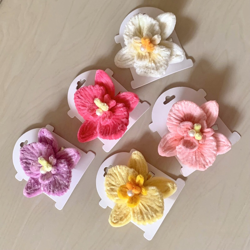Jual Orchid Hair Clip Pipe Cleaner | Shopee Indonesia