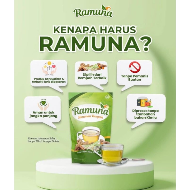 Jual Ramuna Minuman 100% Rempah Herbal isi 15 kantong | Shopee Indonesia