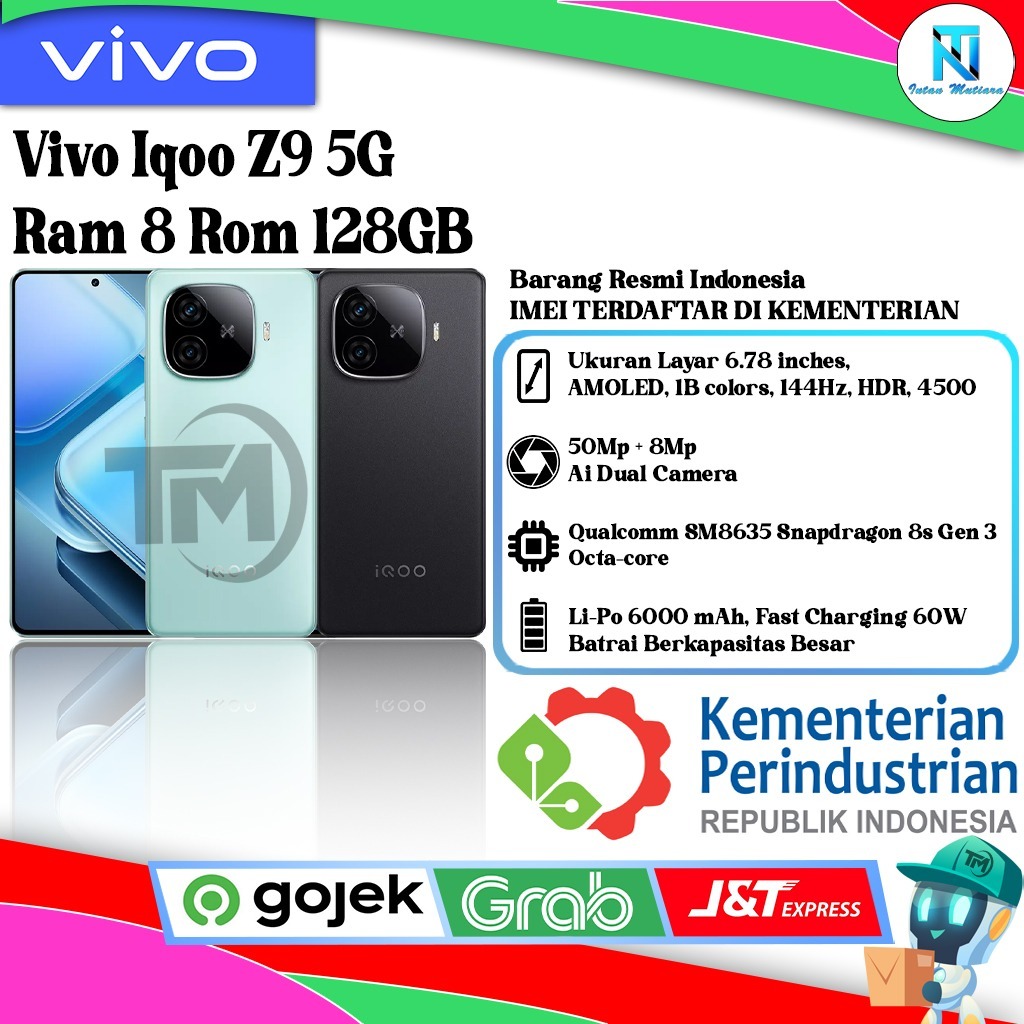 Jual Vivo iQOO Z9 5G Ram 8GB Rom 128GB | Shopee Indonesia