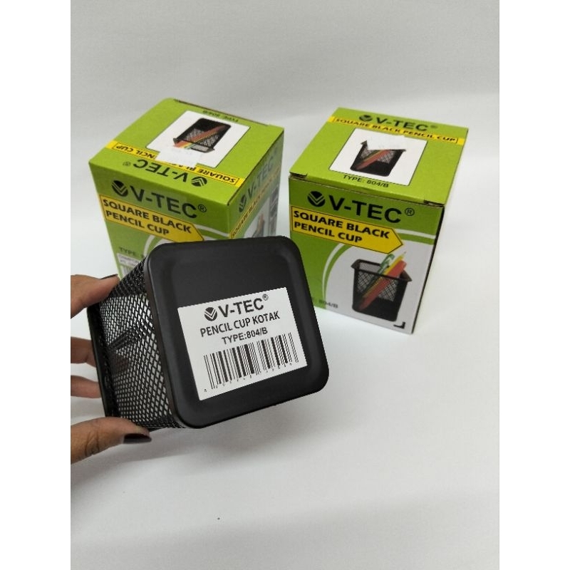 Jual V-TEC Vtec Desk Pen Kotak VT-804 Black / Tempat Pensil Pulpen ...