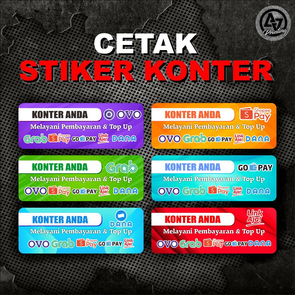 Jual Sticker Konter / Sticker Etalase Konter/ Sticker Hiasan Etalase ...