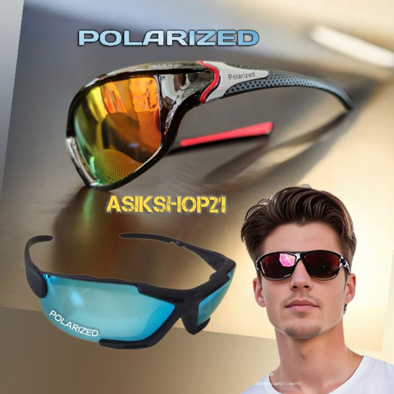 Jual Kacamata polarized anti silau paser mancing ikan bersepeda | Shopee Indonesia