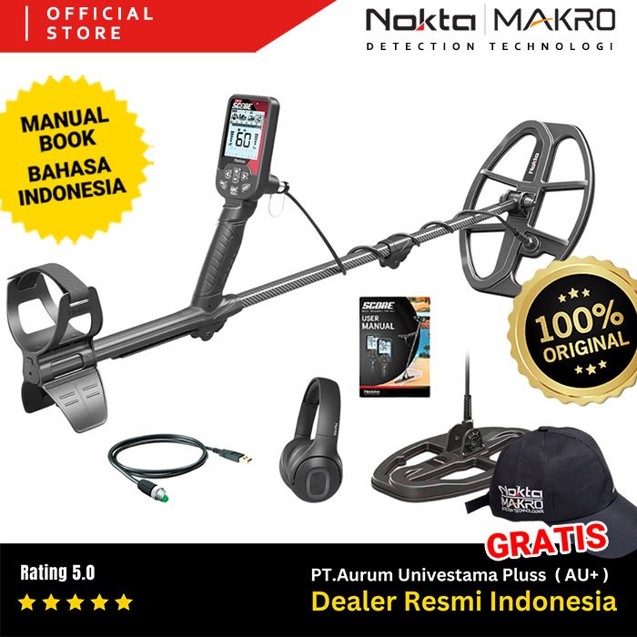 Jual Metal Detektor Nokta Triple Score Pro Pack Metal Detector Emas dan Harta Karun Nokta Triple ...