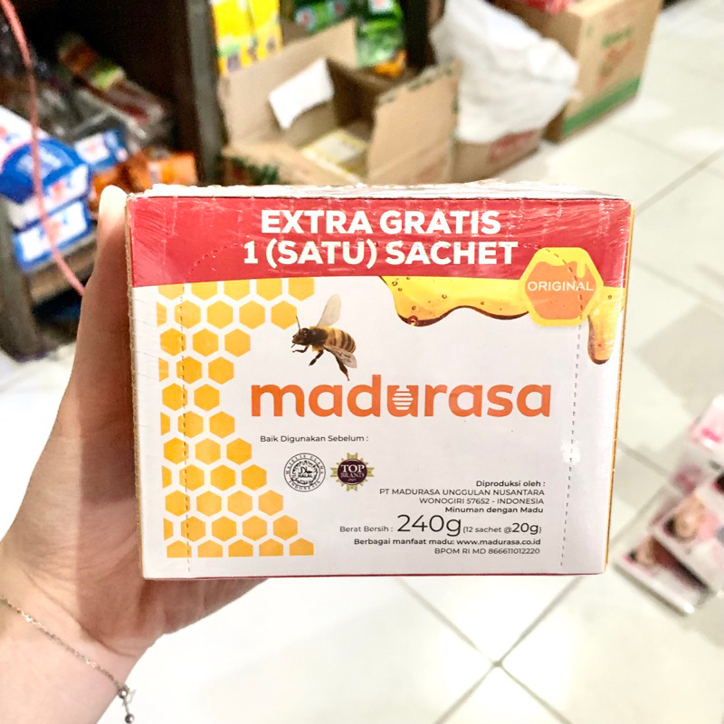 Jual Madu Rasa Madu cair sachet box isi 12 extra 1 | Shopee Indonesia