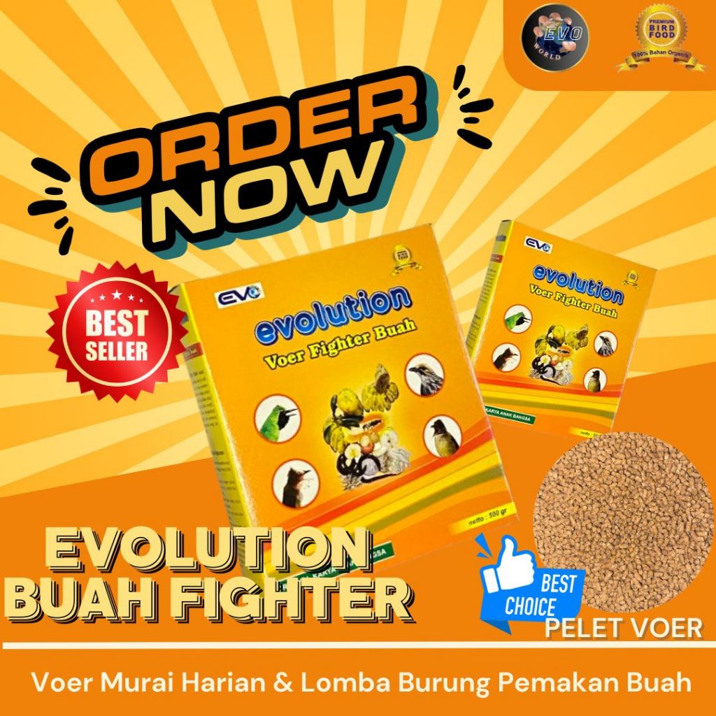 Jual VOER BURUNG PEMAKAN BUAH I EVO BUAH FIGHTER I VOER EVO HARIAN ...