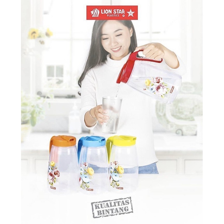 Jual Lion Star water jug pithcer teko air minum florida 2,1 L | Shopee Indonesia