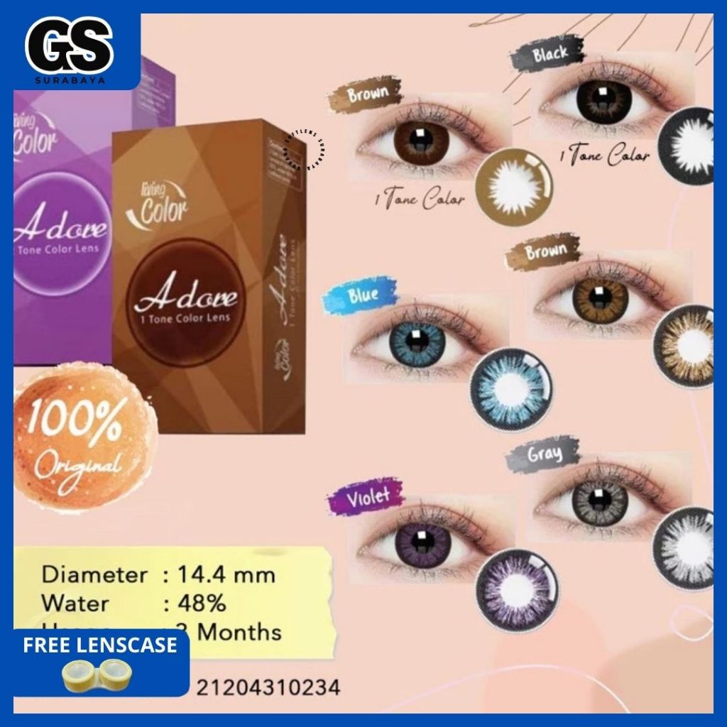 Jual SOFTLENS ADORE 14.4MM NORMAL & MINUS (-0.50 S/D -6.00) BY IRISLAB ...