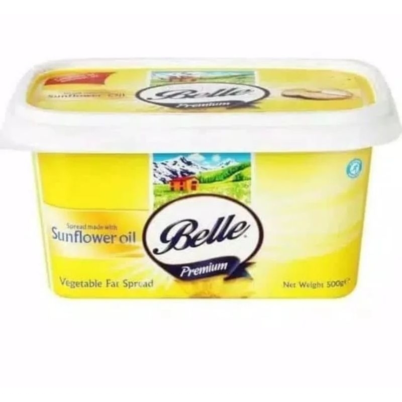 Jual Belle Butter Spread Sunflower Oil 500g Palmboom Margarin 250g ...