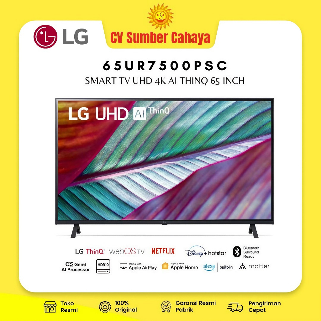 Jual LG LED Smart TV 65" Ultra HD 65UR7500PSC UHD 4K AI ThinQ 65 Inch ...