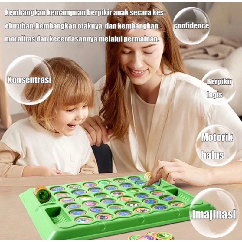 Jual Mainan Edukasi Papan Bermain Flipping Chess Match Pairing Pair ...
