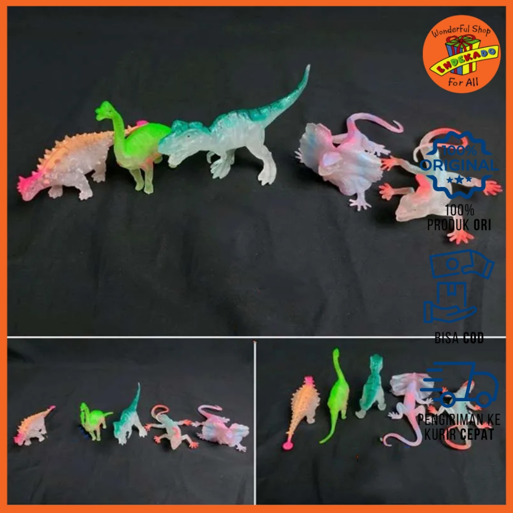 Jual Mainan Action Dinosaurus Luminous - Mainan Binatang Glow In The ...
